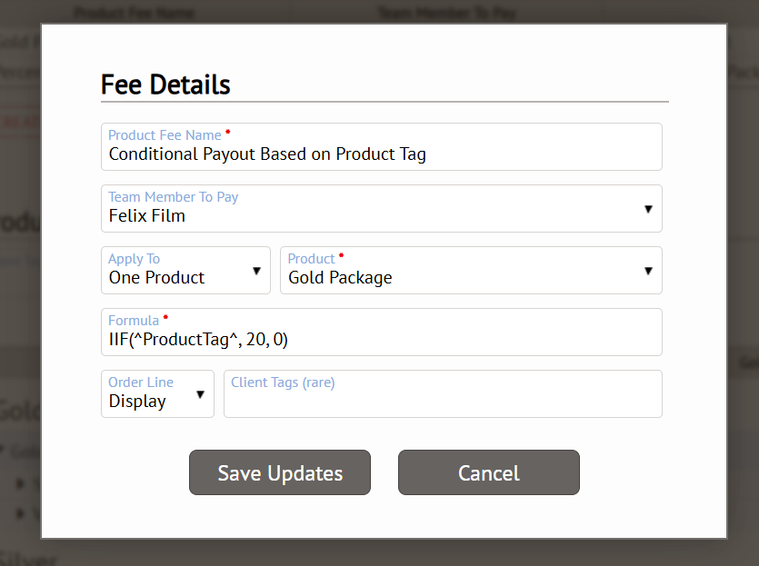 Using Business Product Fees – HDPhotoHub