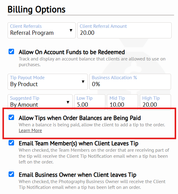 Accepting Tips – HDPhotoHub