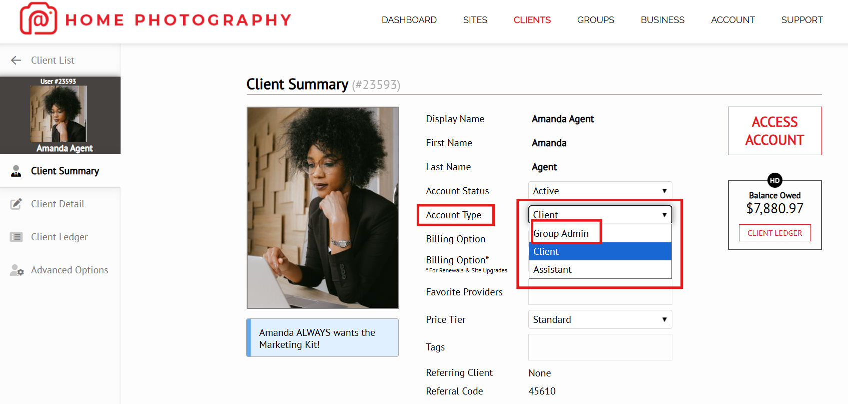 Giving Admin Access to a Client – HDPhotoHub